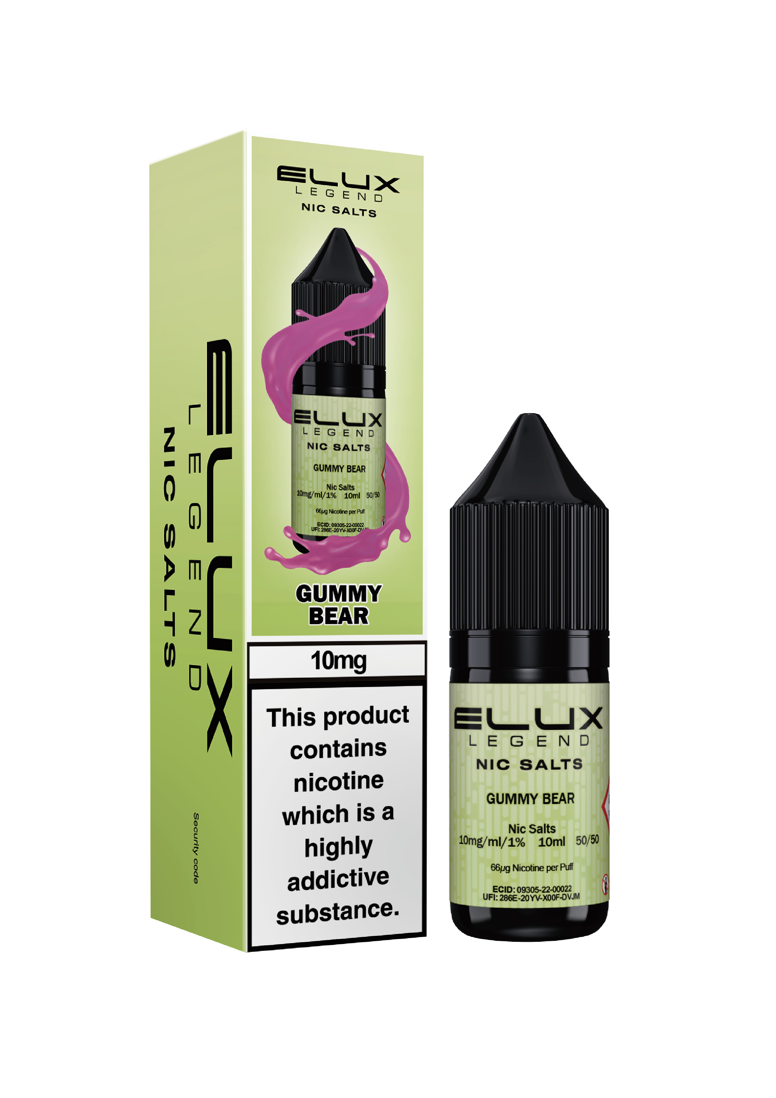 Elux Legend Nic Salts - Gummy Bear - 10ml - Cheeky Smokes